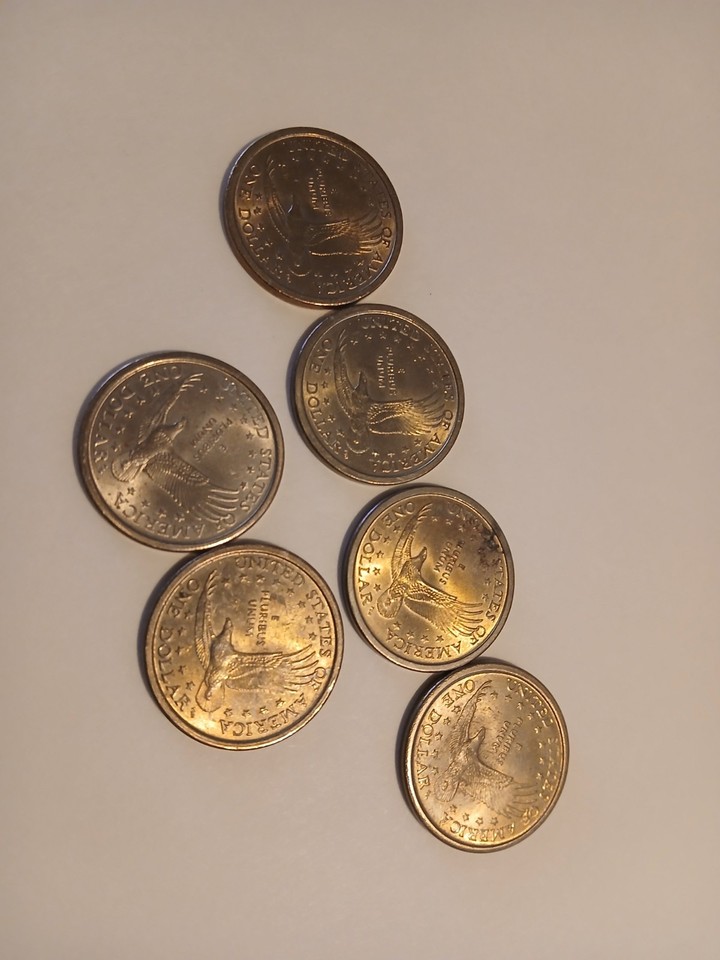 Lot of 6 Cheerios Sacagawea $1 dollar gold color coins | eBay