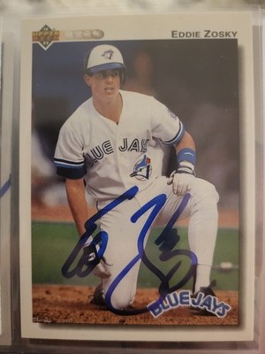 Eddie Zosky signed card 1992 Upper Deck Toronto Blue Jays | eBay