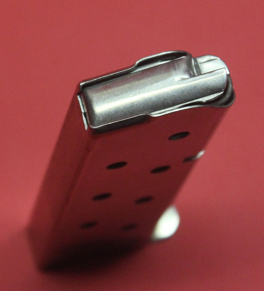 Engraved 1911 Colt .45 ACP Pistol Magazine Clip Mag Stainless Steel 7 ...