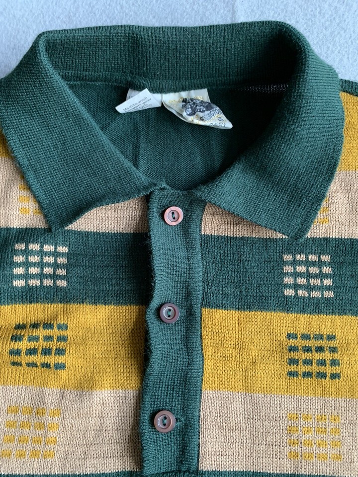 Vintage Kennington LTD Shirt Sleeve Sweater Shirt Top. Mid Century ...