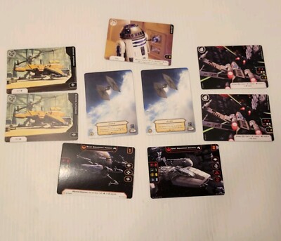 Star Wars X-Wing Promo Cards Bulk Open Play Full Art Pilots & Upgrades ...