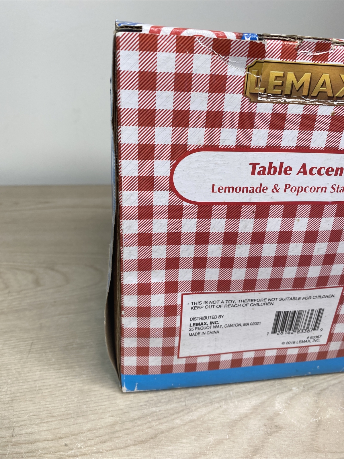 Lemax Table Accent Lemonade Popcorn Stand Carnival Village Accessory ...