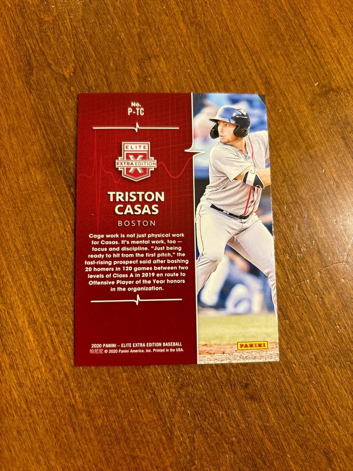 Triston Casas 2020 Elite Extra Edition Pulse P-TC Boston Red Sox | eBay