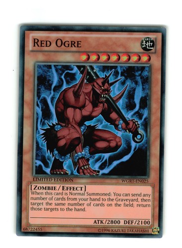 Red Ogre WGRT-EN025 Super Rare Yu-gi-oh Card Limited Edition NM | eBay