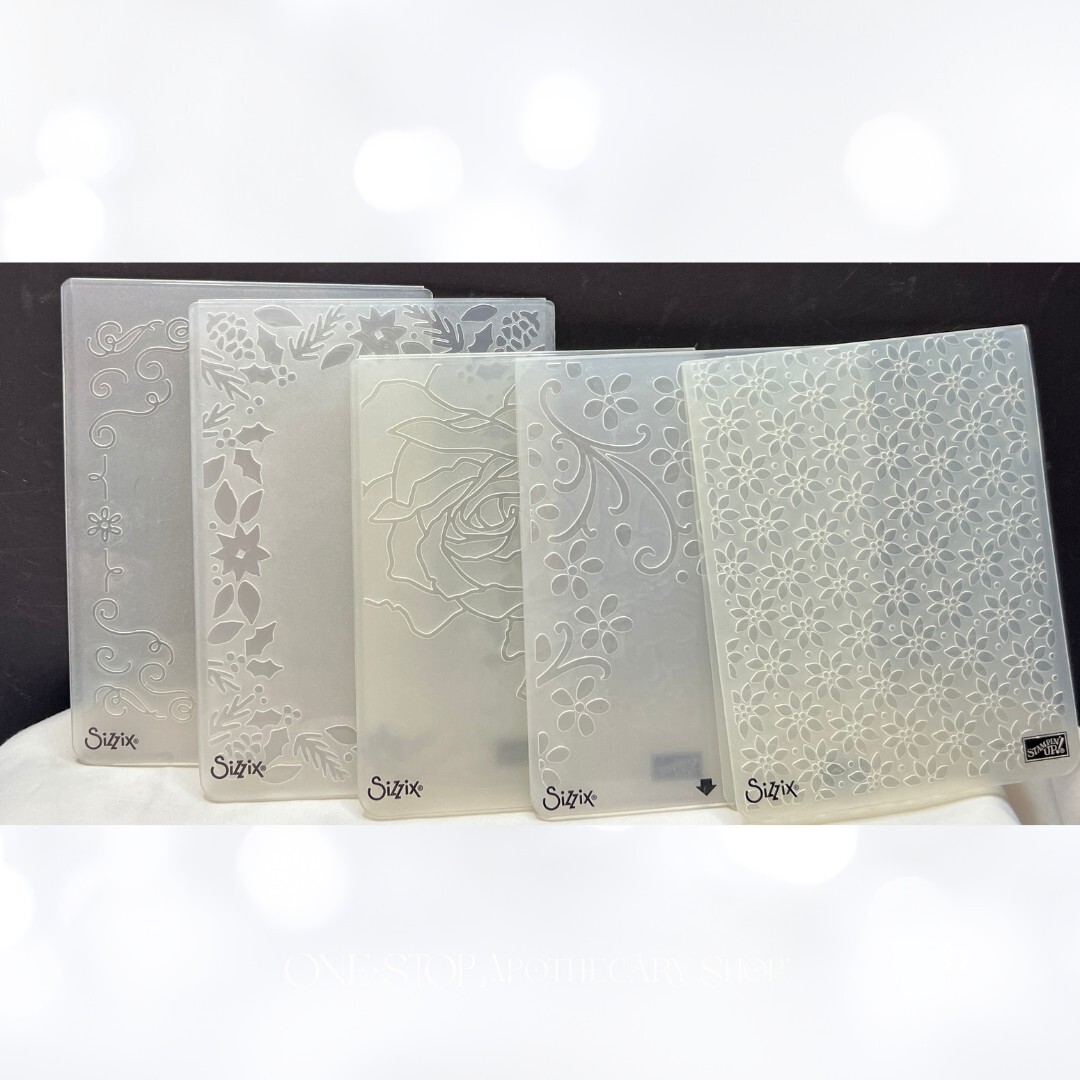 Stampin Up Embossing Folders Christmas Flowers Lot of 5 | eBay