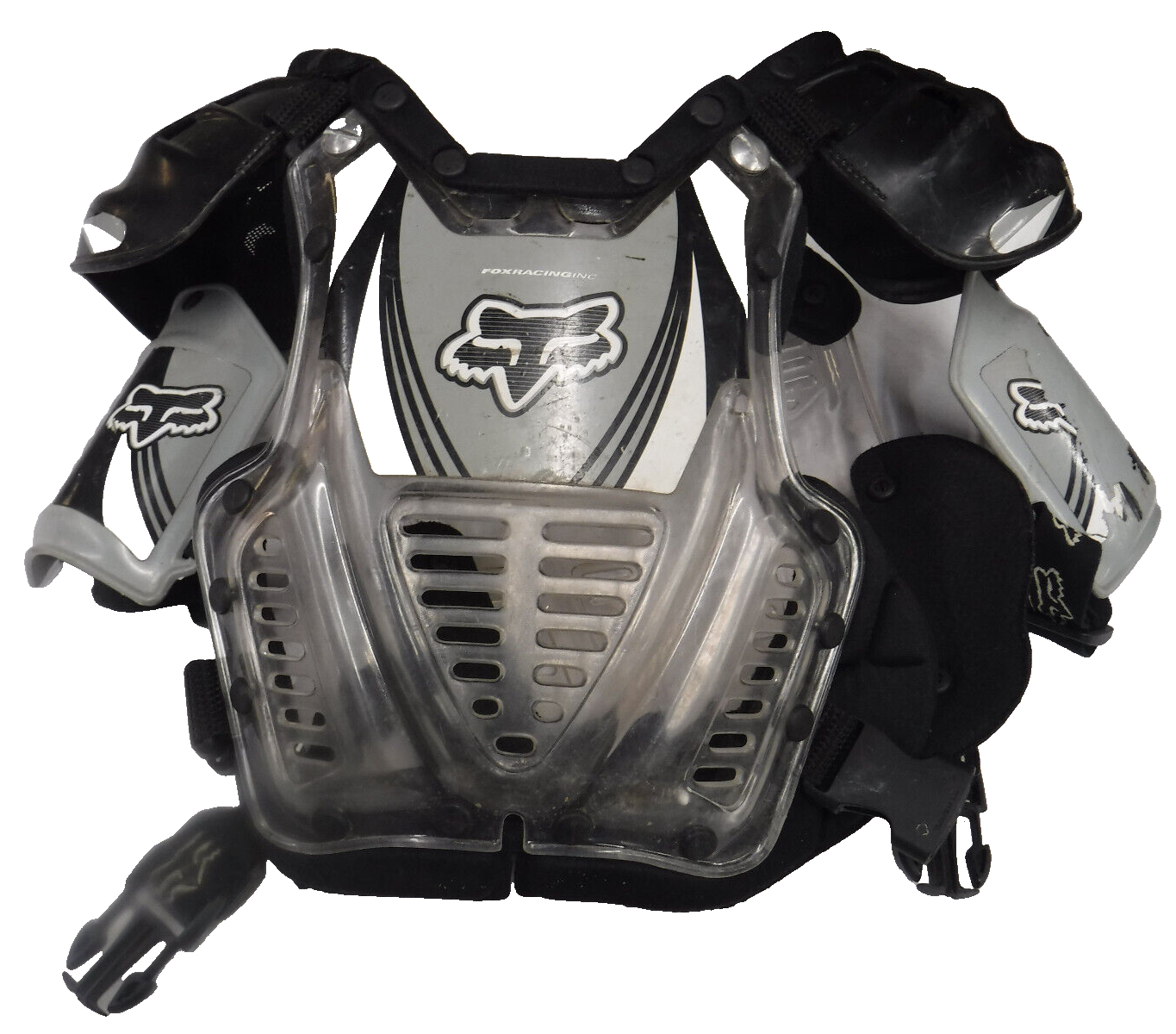 FOX RACING RIDING CHEST PROTECTOR GUARD ROOST MOTOCROSS KIDS YOUTH GRAY ...