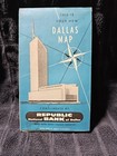 Vintage Rare 1958 City Of Dallas Map Republic National Bank Of Dallas ...