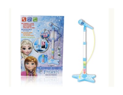 Frozen Anna Elsa Microphone stand set with iphone mp3 connection | eBay ...