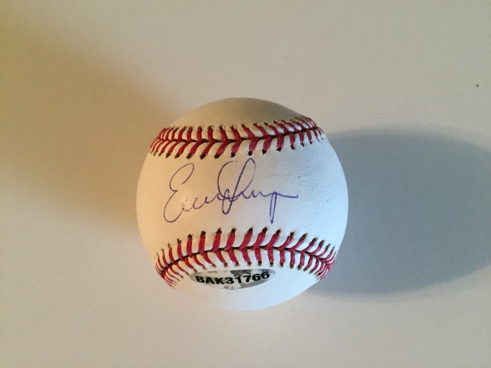 Evan Longoria Autographed Signed OML Baseball - UpperDeck Witnessed ...