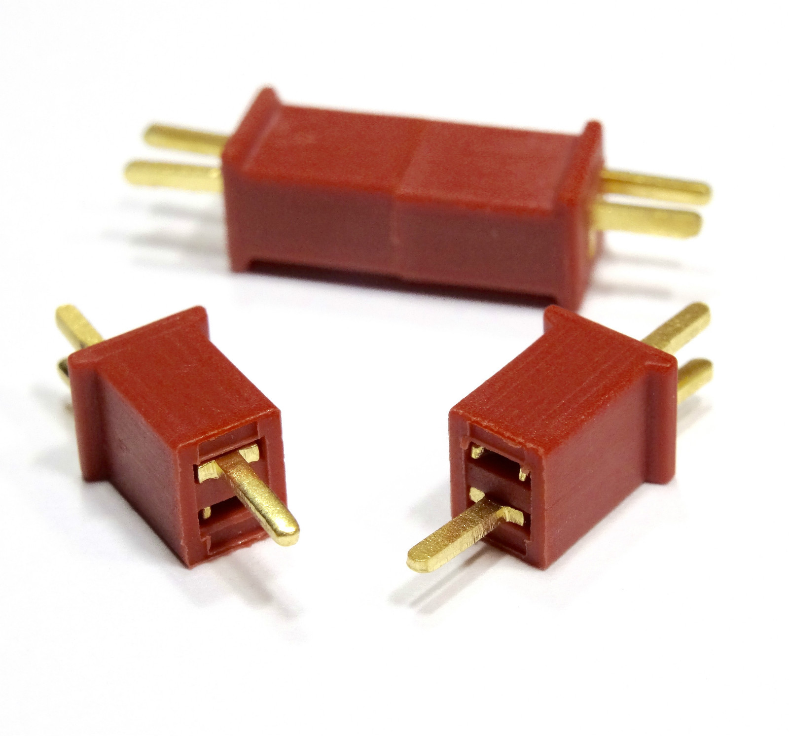 10 Paar Micro T-Dean Mini Mikro T-Stecker Buchse T-Plug Goldstecker ...