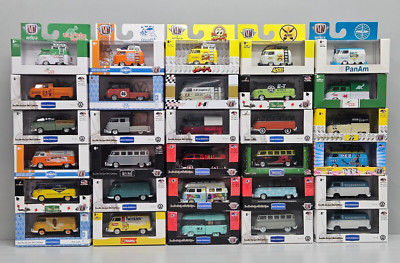 M2 Machines VW Volkswagen Models Van Bus Samba Mooneyes Pez Double Cabs ...