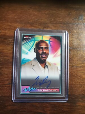 2021 Topps Finest Tim Hardaway On Card Auto Autograph SP #FA-TH Chrome ...