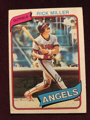 1980 Topps #48 Angels Rick Miller Baseball Card | eBay