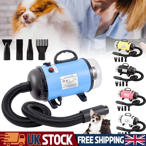 3800W High Velocity Dryer Pet Hair Dryer Grooming Hairdryer Fur Blower ...