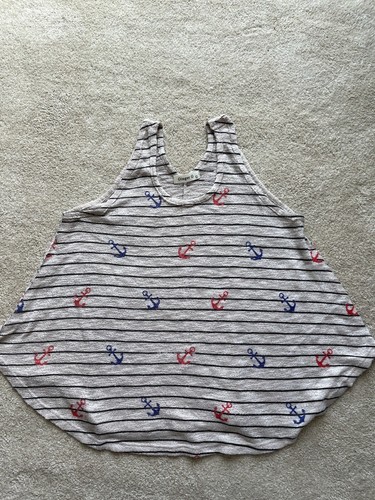 Ginger G Sheer Blouse Top Womans Small Floral Cactus Beige Sleeveless ...