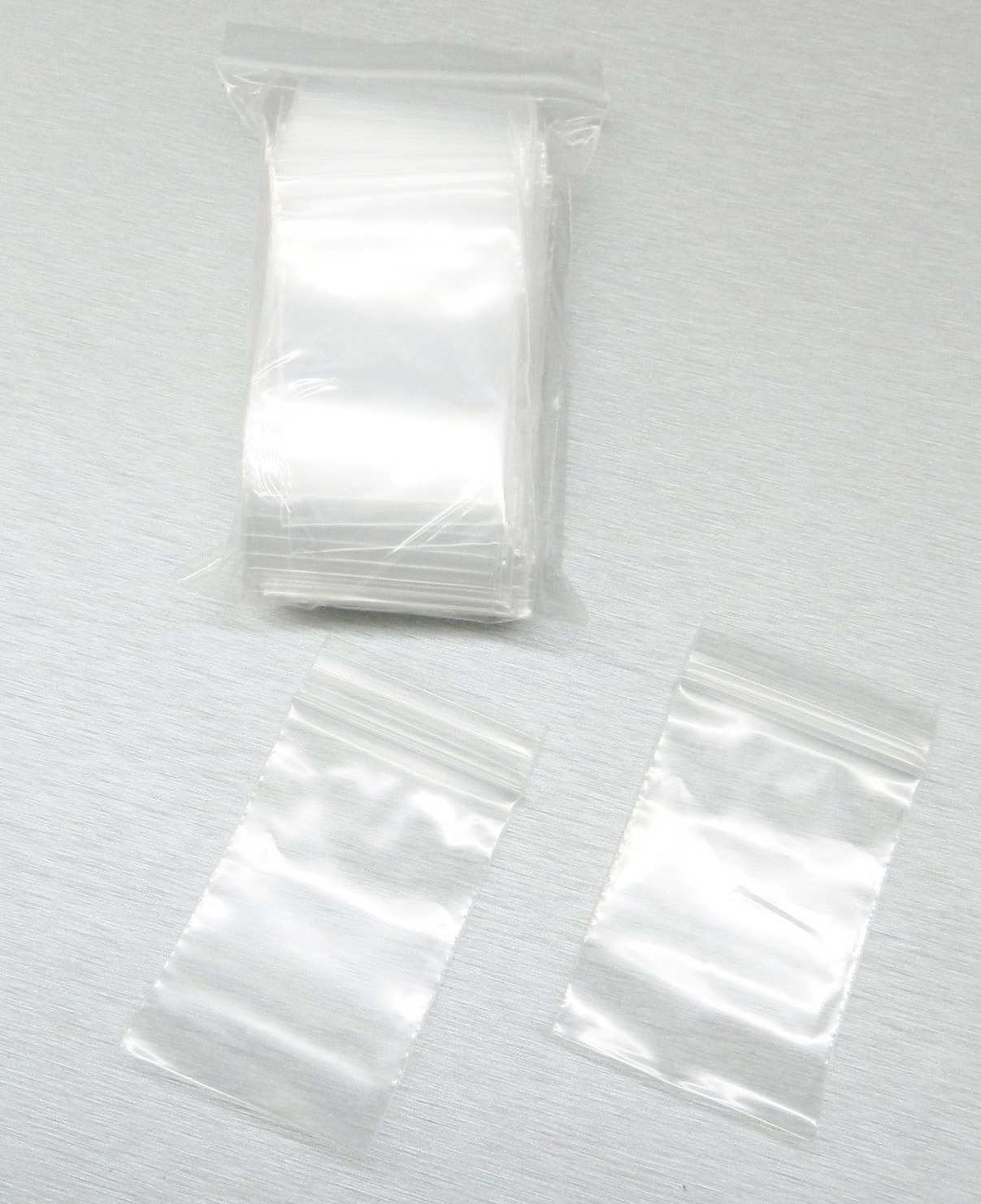 100 Reclosable 2x3 Bags Clear 2mil Poly Bags Top Sealing Plastic ...