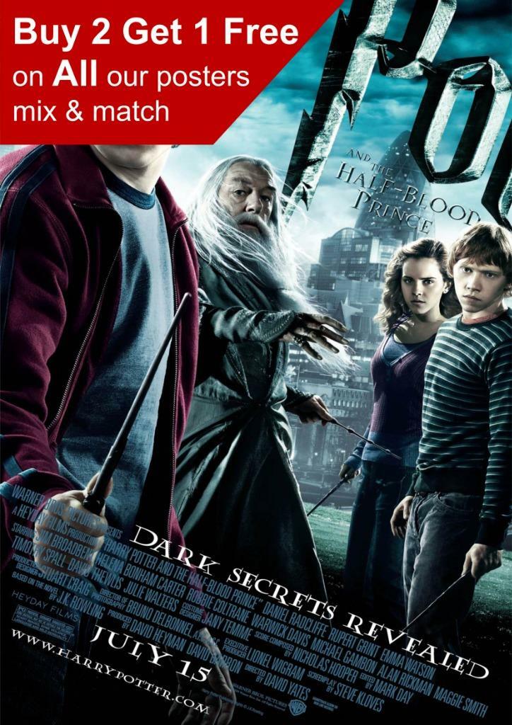Harry Potter And The Half Blood Prince Advertisement Posters Harry