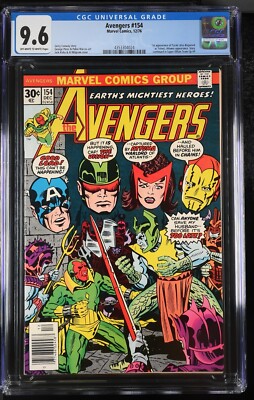 Avengers #154 CGC 9.6 Marvel Comics 1976 Jack Kirby CVR 1st appearance ...