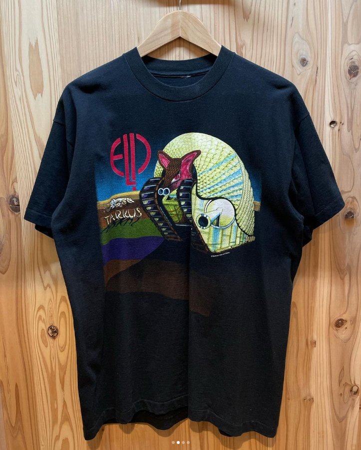 ELP Emerson Lake & Palmer World Tour 1996 TARKUS T Shirt Full Size S ...