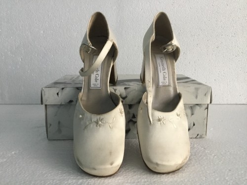 Vintage Kenneth Cole Wedlock Cream Silk Satin Bridal Shoes - size 7 | eBay