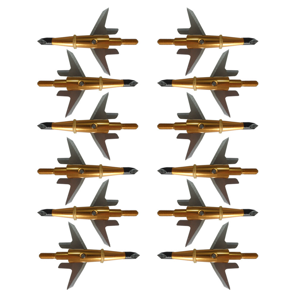 Hunting Arrow Heads 24-Pack Swhacker Style Hunting Broadheads 100 Grain ...