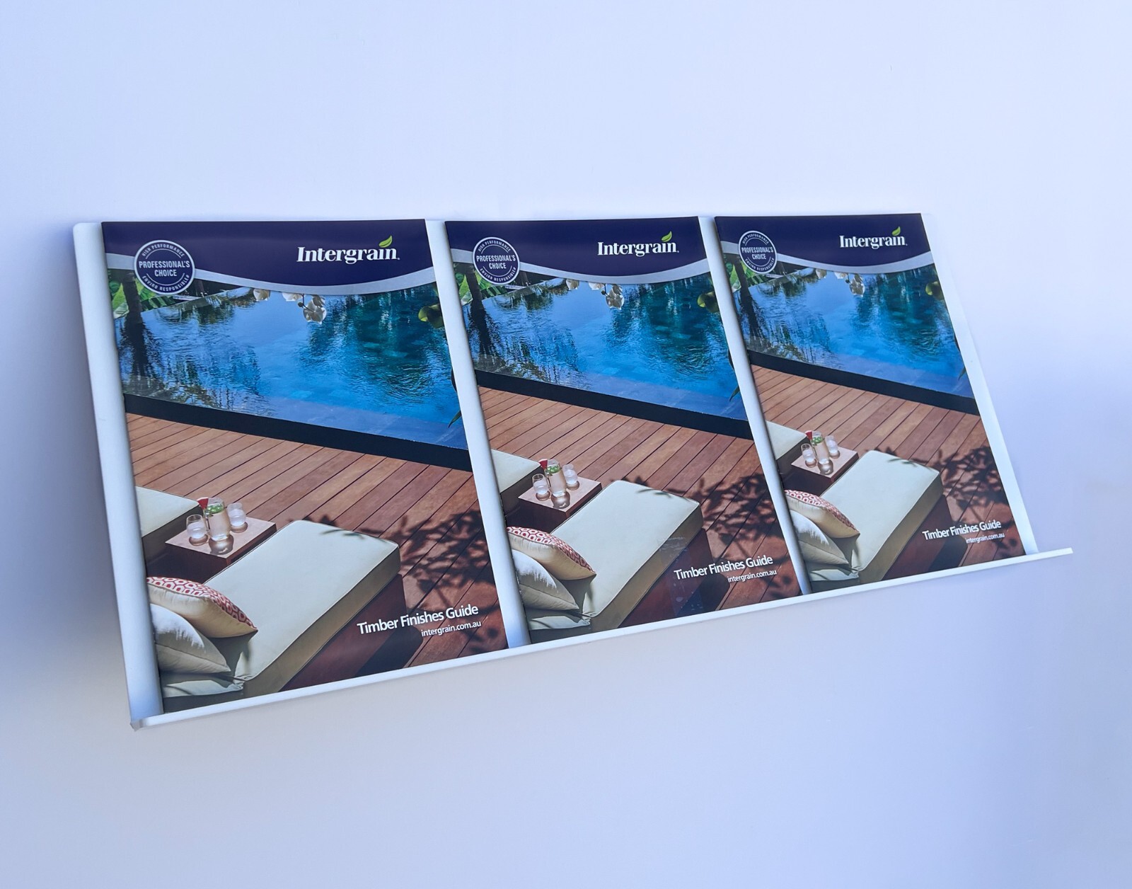 A4 Angled Brochure Display Shelf / Booklet Rack / Slanted Pamphlet ...