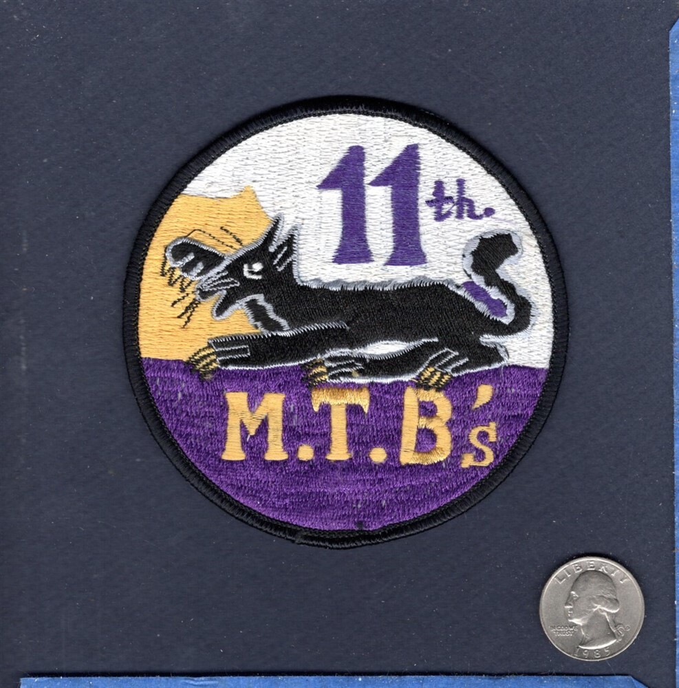 MTBRON 11 PT Motor Torpedo Boat Squadron 11 US NAVY WW2 Patch | eBay