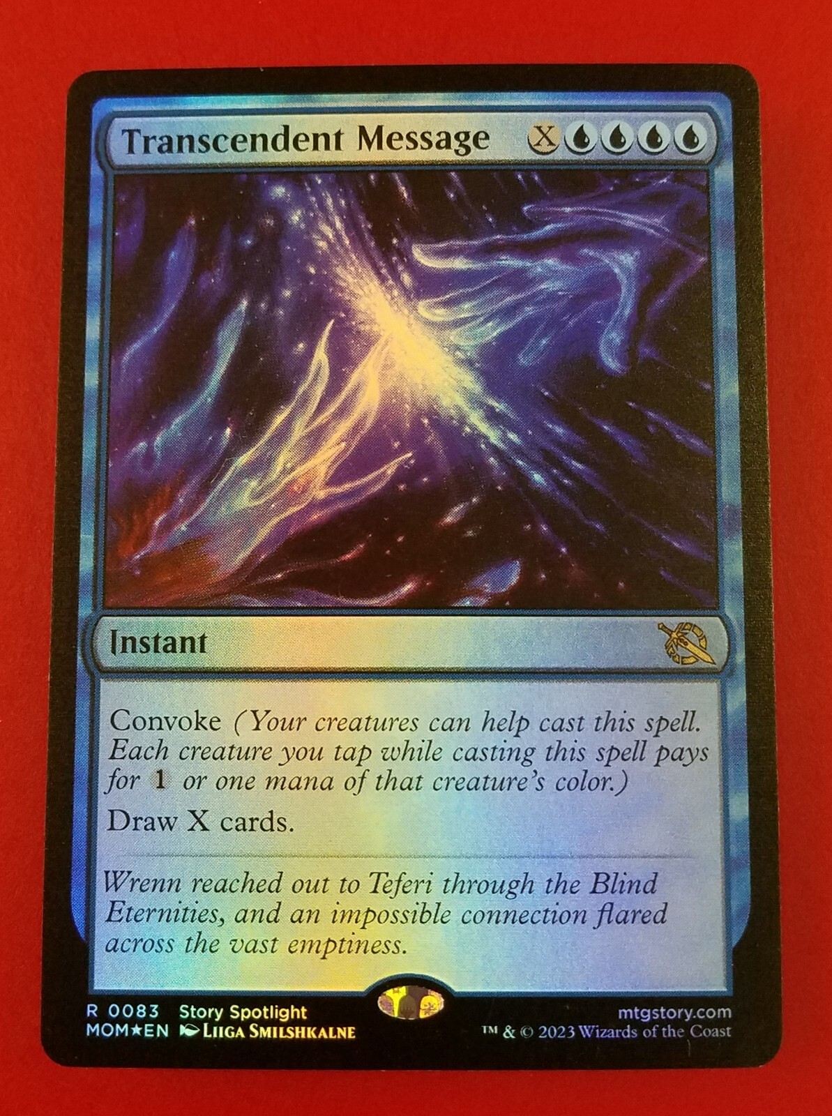 1x Transcendent Message | FOIL | March of the Machine | MTG Magic Cards | eBay