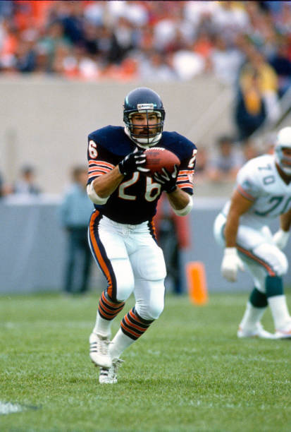 Matt Suhey Chicago Bears carries the ball v Miami Dolphins d- Football ...