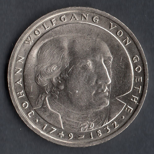 QUALITE : 5 MARK ALLEMAGNE ( GERMANY ) NICKEL DE 1982 @ WOLFGANG VON ...
