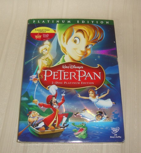 PETER PAN Platinum Edition DVD 2-Disc Set Walt Disney Brand New ...