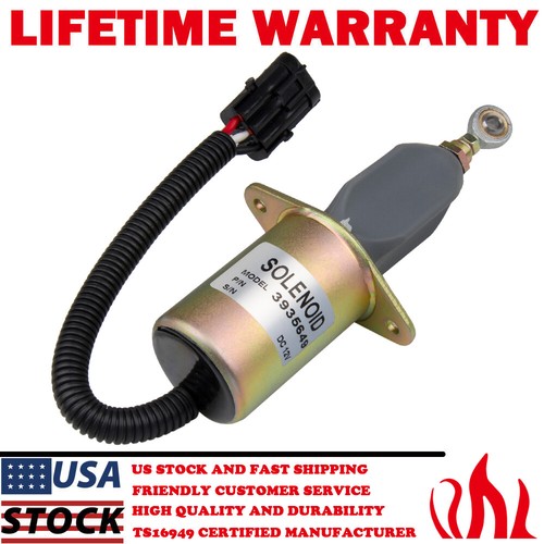 For Cummins Fuel Shutoff Solenoid 5.9L 8.3L with Bosch P7100 3935649 ...