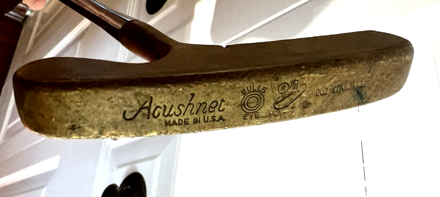Acushnet Bullseye Old Standard Brass Blade Putter Fluted Steel 34 ...
