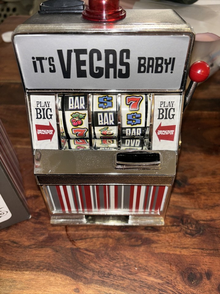 New Open Box Wemco Novelty Slot Machine Coin Bank Las Vegas | eBay