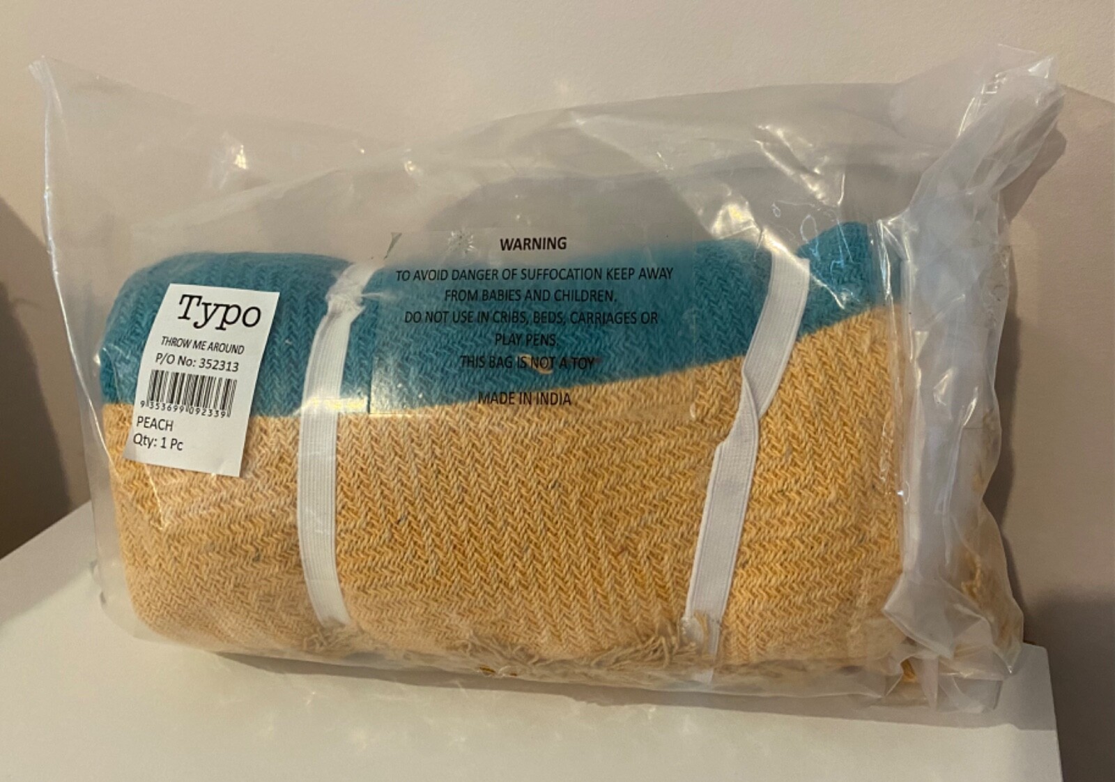 Typo Throw Me Around Peach Throw Floor Rug | eBay