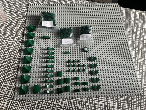 Lego lot genuine 120 Dark Green Curved Bricks | eBay UK