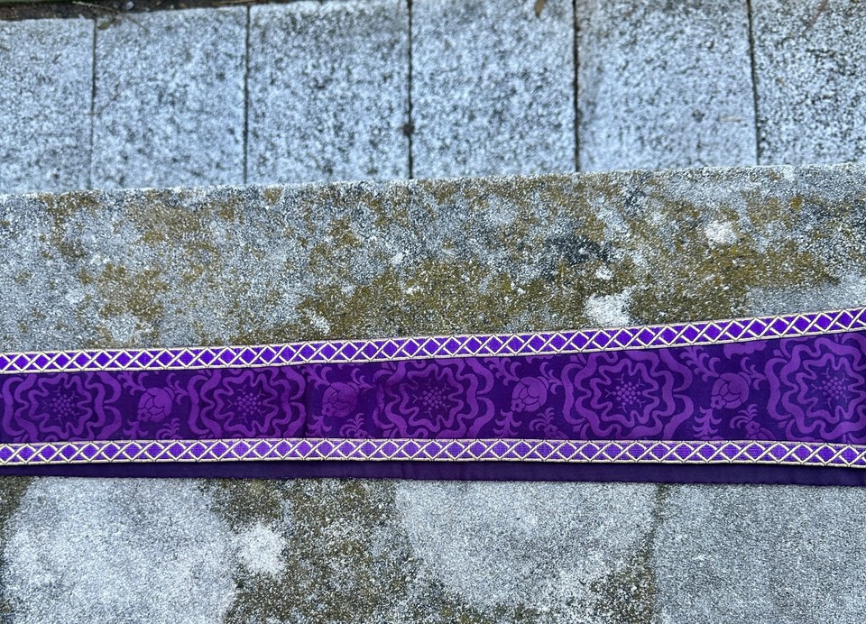 Vestment Stole Episcopal Vintage 1930s Embroidered Crown of Thorns ...