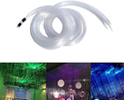 0.75mm X 1.25m X100pcsPlastic Fiber Optic Cable End Grow Led Light DIY ...