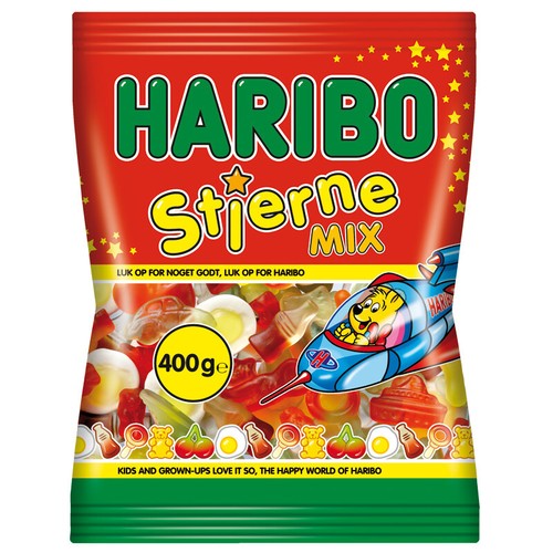 HARIBO STJERNE MIX 400g - Danish - Wine Gum - Fruit Rubber ...