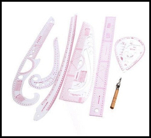 7pcs Sew French Curve Metric Ruler Multifunction Sewing Dressmaking ...