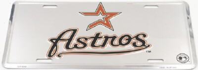 HOUSTON ASTROS ANODIZED PREMIUM MLB EMBOSSED METAL NOVELTY LICENSE ...