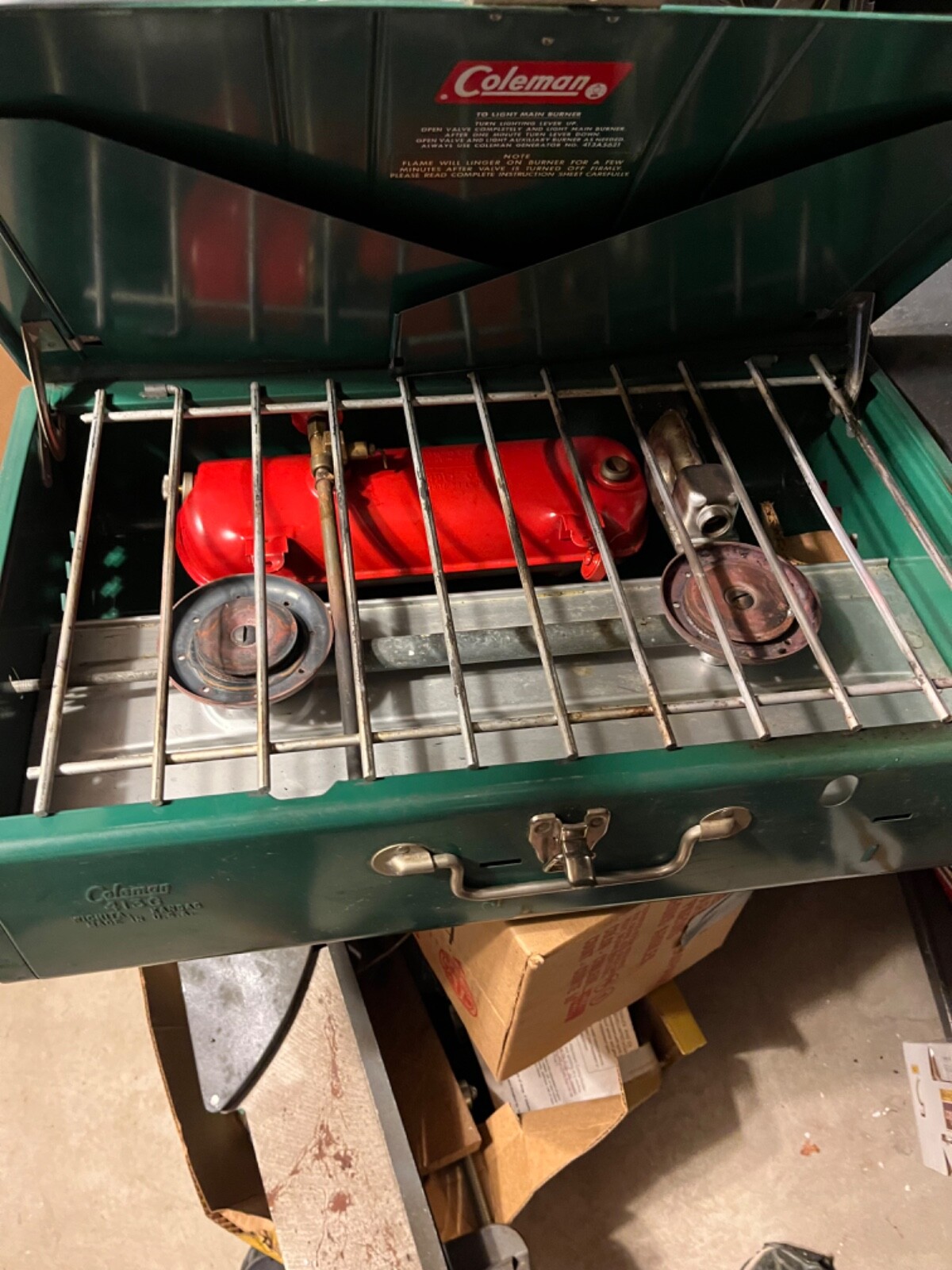 Coleman 413G 2-Burner Camp Stove -Works | eBay