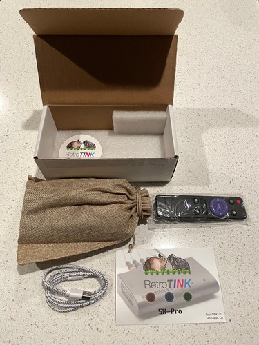 RetroTINK 5X-Pro Launch Model with Remote, USB Cable, Complete in Box ...