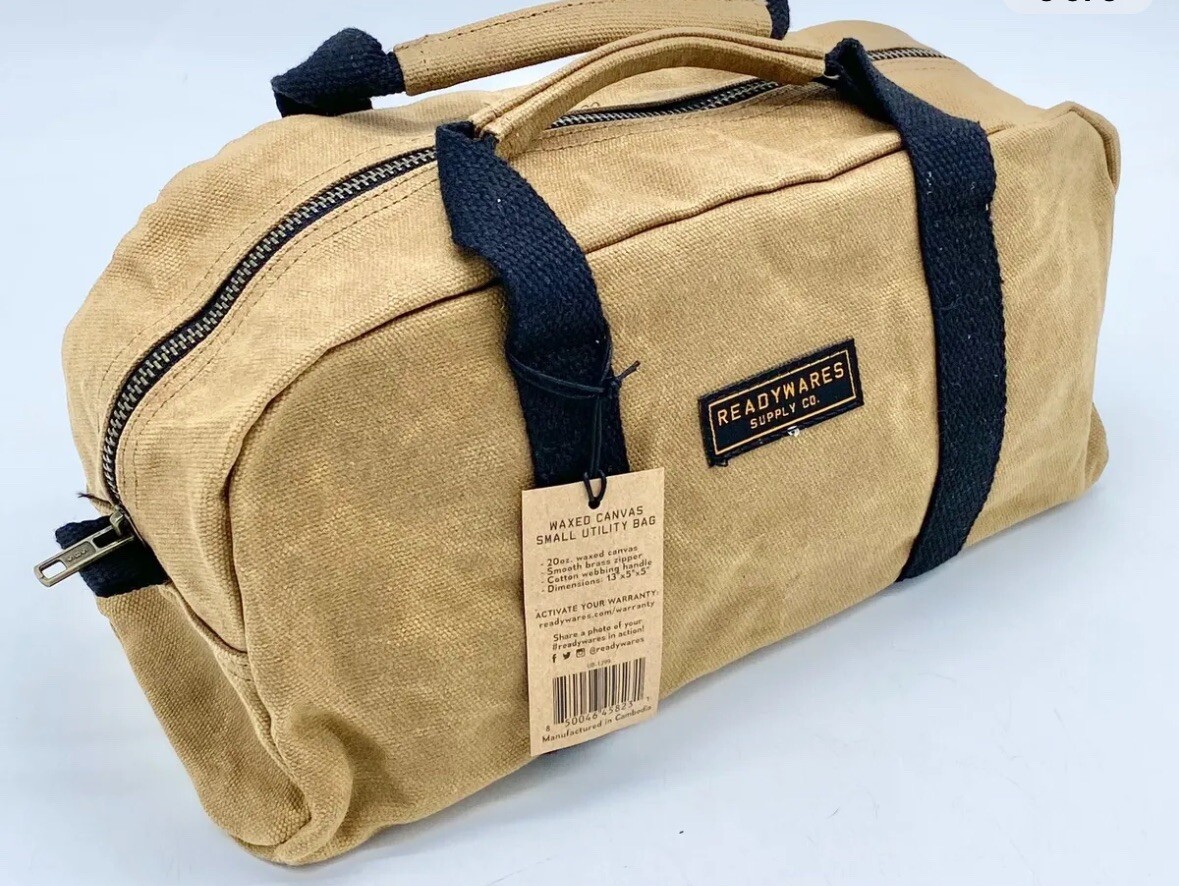 13" Readywares Waxed Canvas Heavy Duty Small Utility Tool Bag | eBay