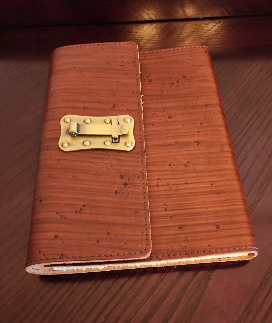 Handmade in Italy Texture Leather Blank Notebook Journal Diary 8.5x6.5 ...