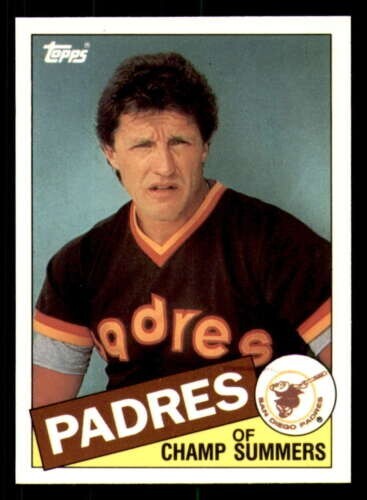 1985 Topps #208 Champ Summers Outfield San Diego PADRES FREE shipping ...