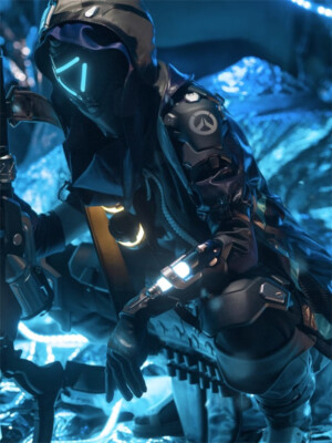 Overwatch Ana Amari Cosplay Armor Outfits OW Halloween Costume Props ...