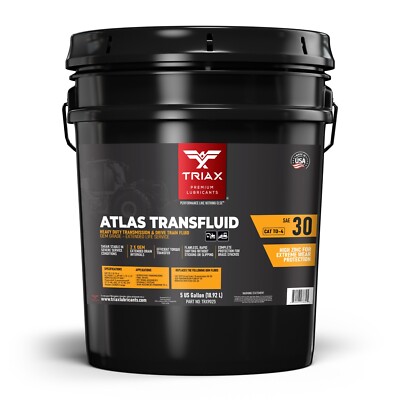 TRIAX Atlas Transfluid 30W - CAT to-4 HD Transmission/Drive Train Fluid ...