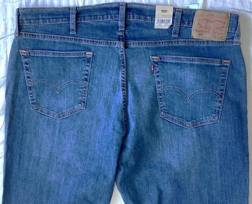 Levi's Men's 559 0421 Relaxed Straight Fit 40x30 Steely Blue Stretches ...