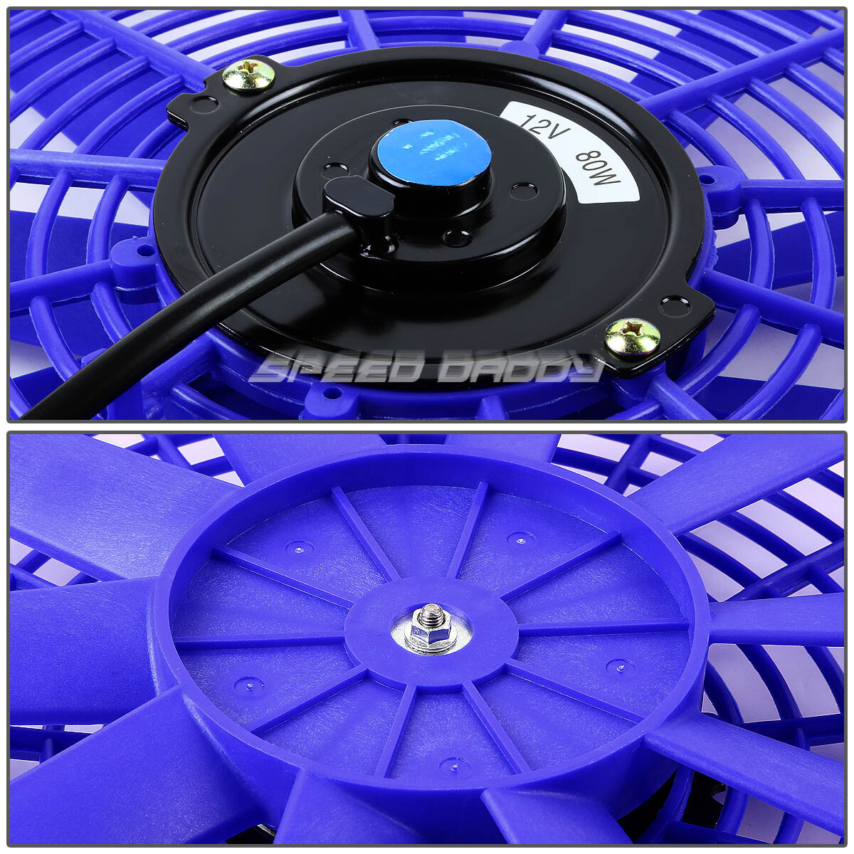 3-ROW ALUMINUM RADIATOR+1X 14"FAN KIT BLUE FOR 64-66 FORD MUSTANG GT l6 ...